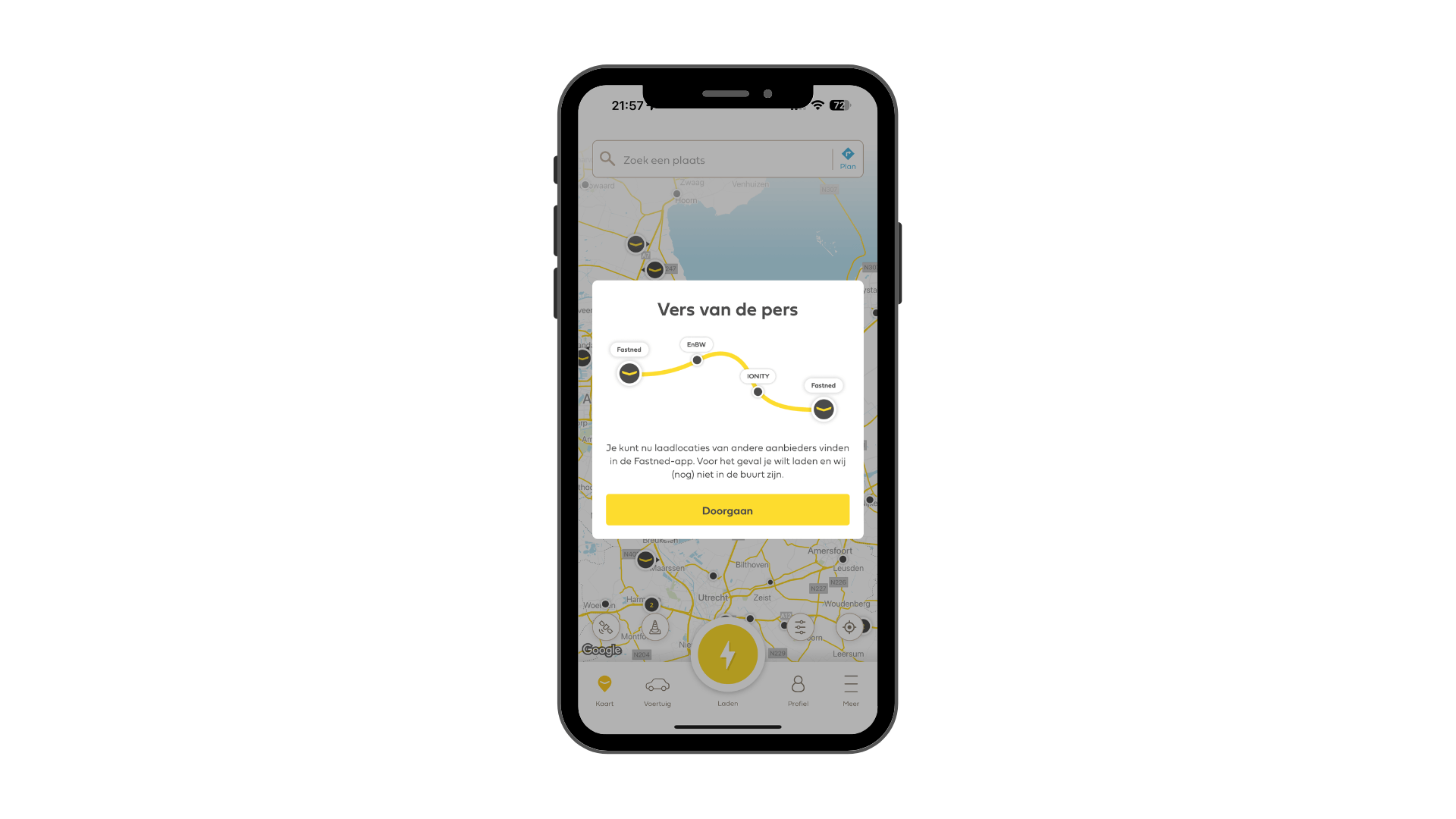 Plan nu nog makkelijker je route in de Fastned app ...