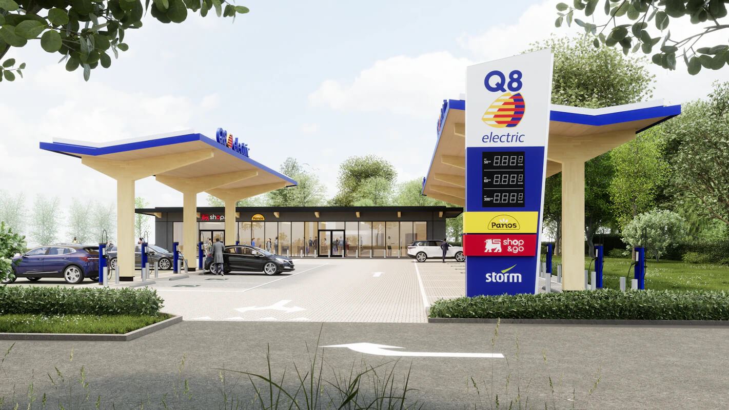 Q8 Electric gaat prachtige snellaadstations openen in België ...